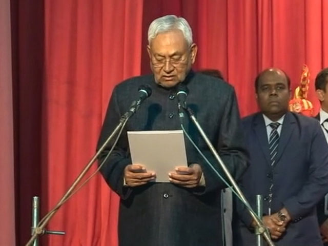 Nitish Kumar Takes Oath As Bihar Chief Minister For Record 9th Time
