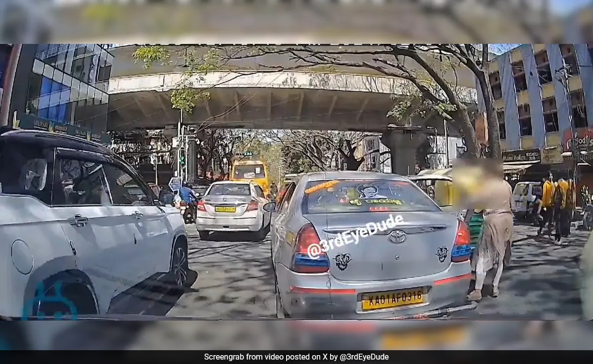 Video: Woman Abruptly Opened Cab Door On Busy Karnataka Road. This Happened Next