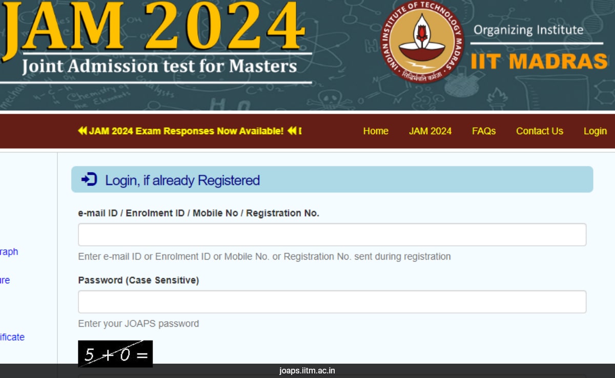 IIT JAM 2024 Response Sheet Released, Result To Be Out On March 22