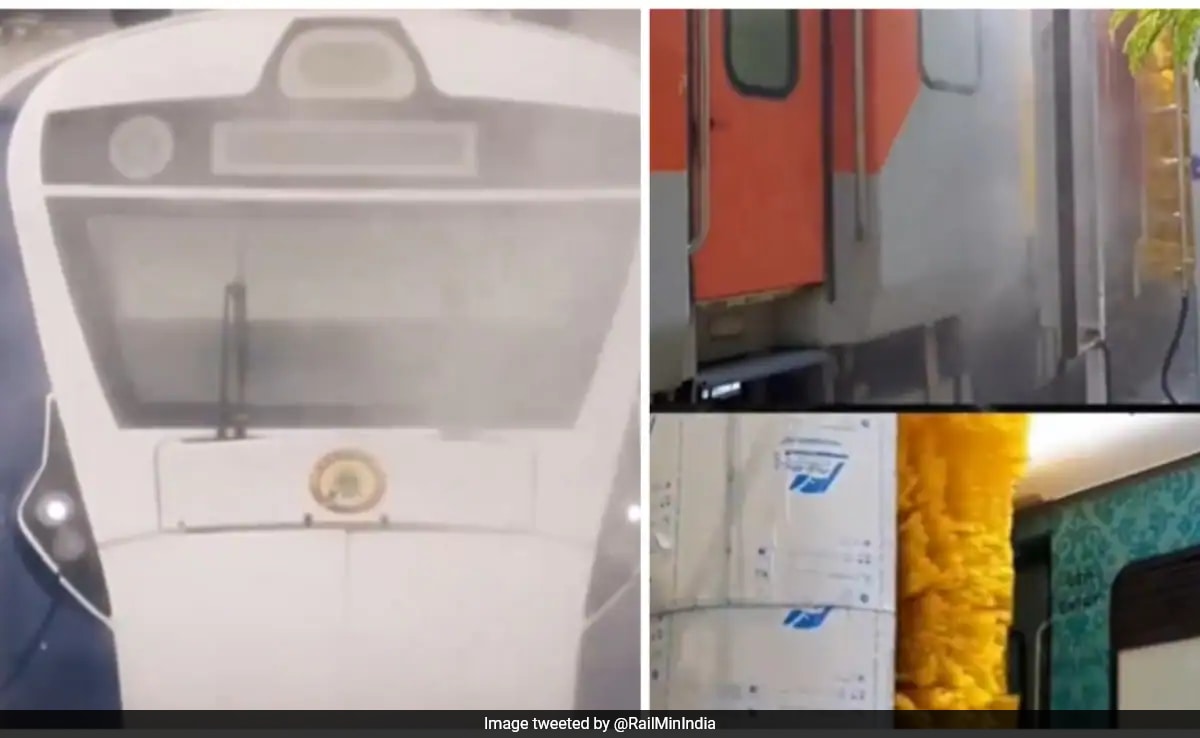 Railways Shares Video Of Trains Being Cleaned At An Automatic Coach ...
