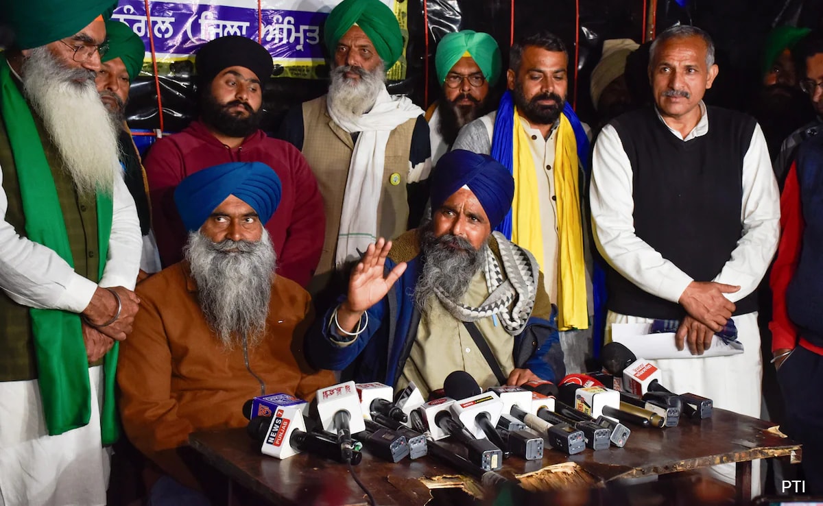 Protesting Farmers Demand MSP Ordinance Ahead Of Meeting With Centre