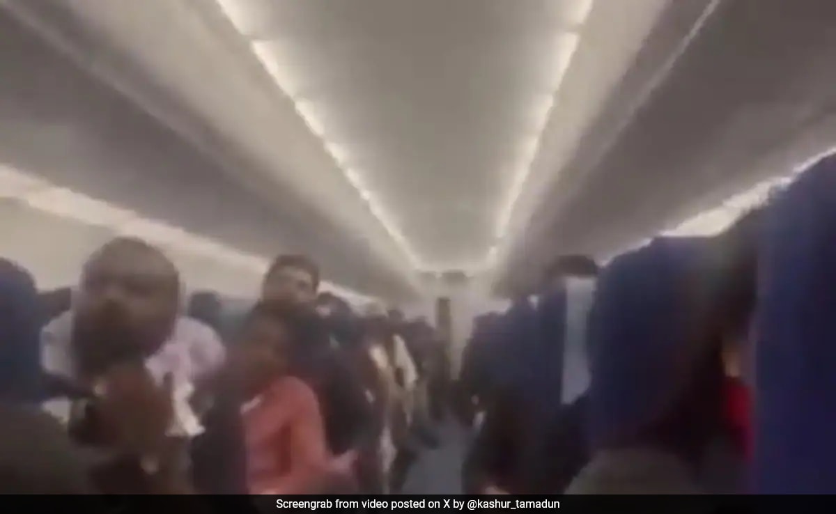Video: Passengers Terrified After IndiGo Flight Hit By Turbulence