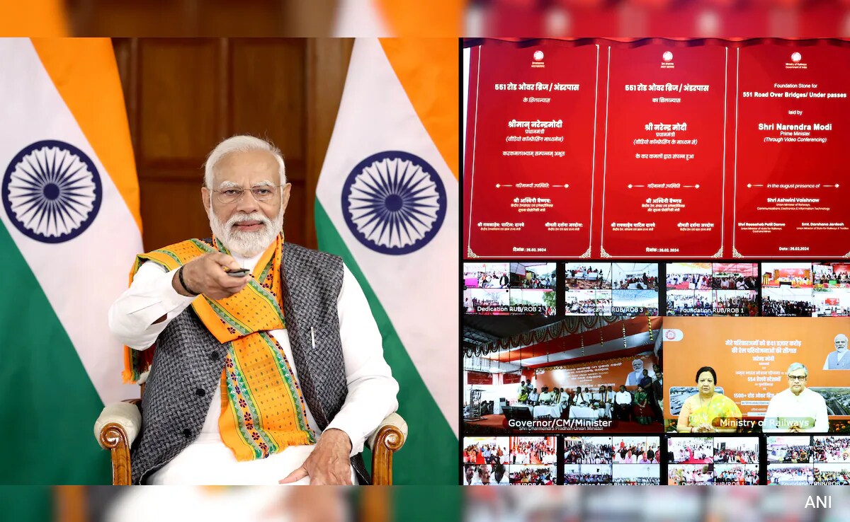 PM Lays Foundation Stones For Redevelopment Of 45 Rail Stations In Bengal