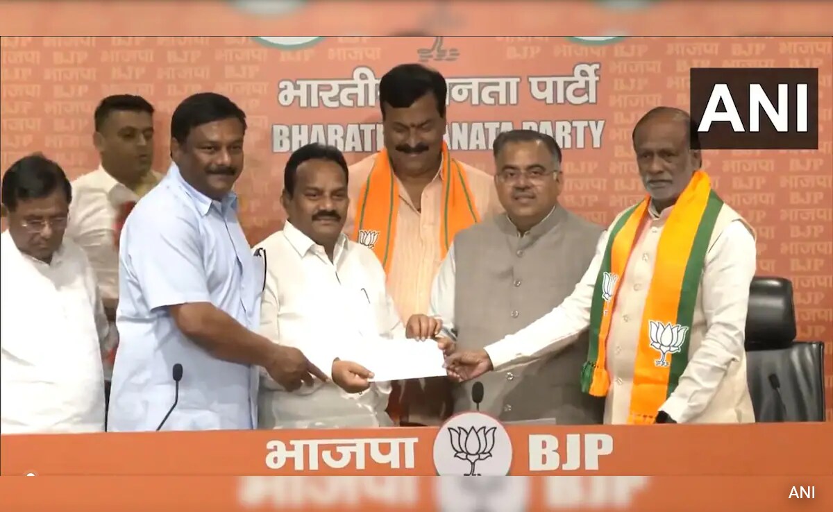 4 BRS Leaders, 1 From Congress From Telangana Join BJP Ahead Of Polls