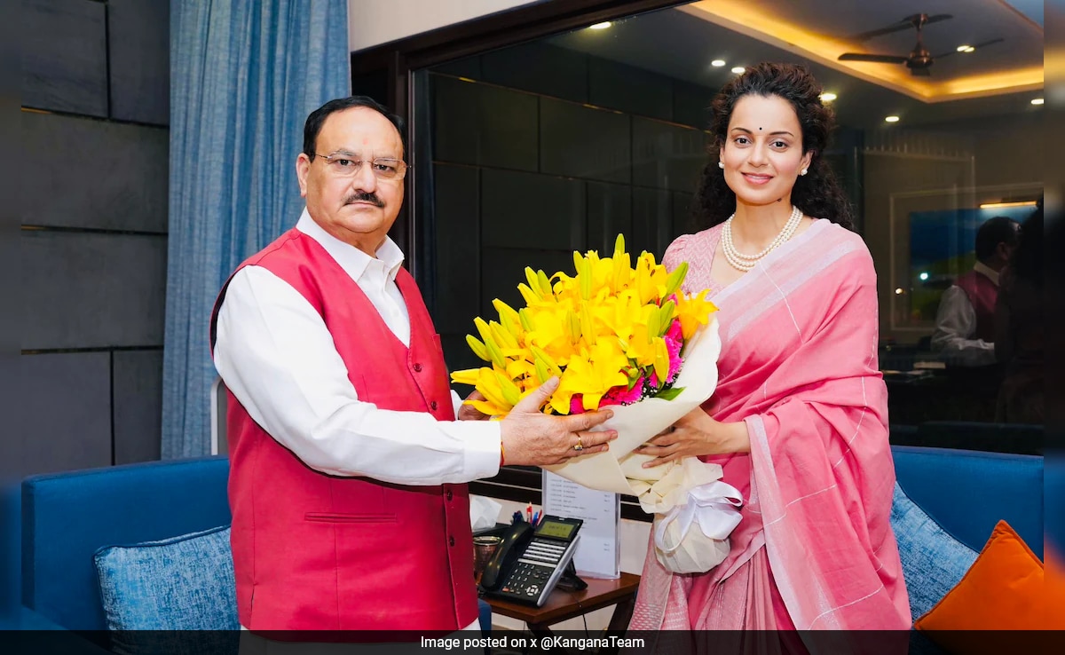 Kangana Ranaut Meets BJP Chief Amid Row Over Congress Leader s Remark kangana-ranaut-meets-bjp-chief-amid-row-over-congress-leader-s-remark