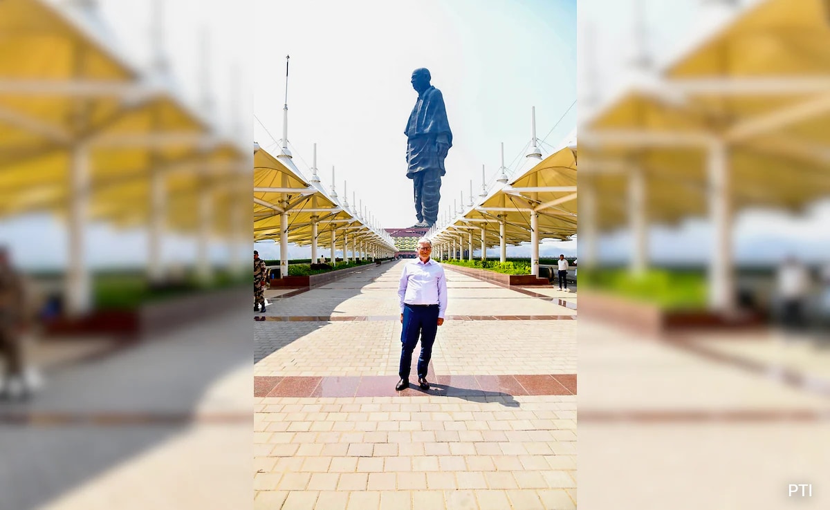 "Incredible Engineering Feat": Bill Gates Visits Statue of Unity In Gujarat
