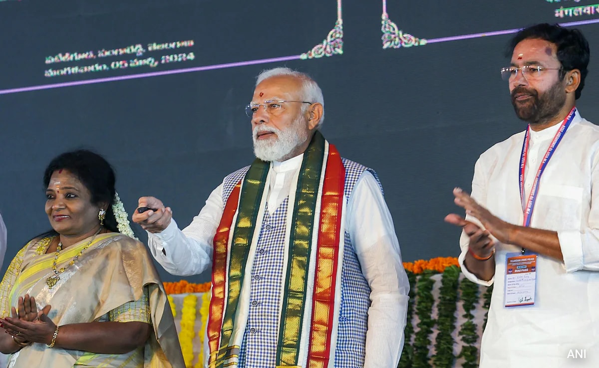 PM Narendra Modi Launches Projects Worth Rs 7,200 Crore In Telangana, Highlights Centre's Focus