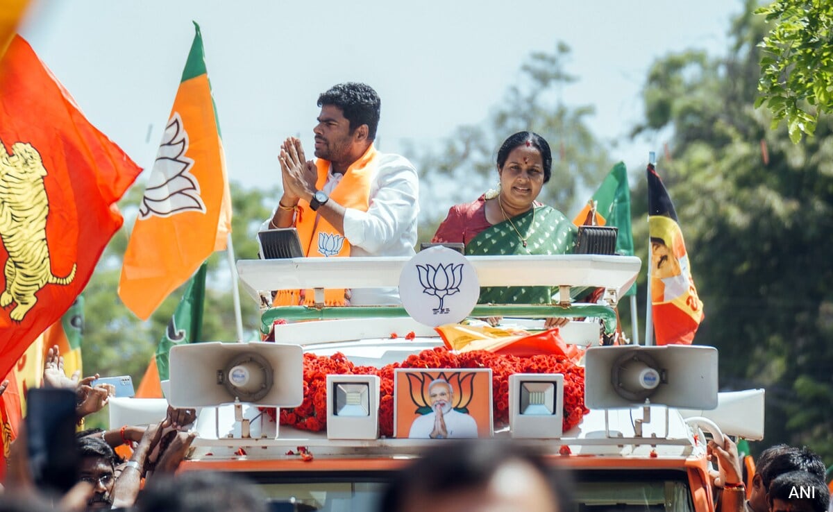 BJP's Annamalai Holds Massive Roadshow In Coimbatore, Calls DMK 'Enemy Of Tamil Nadu'