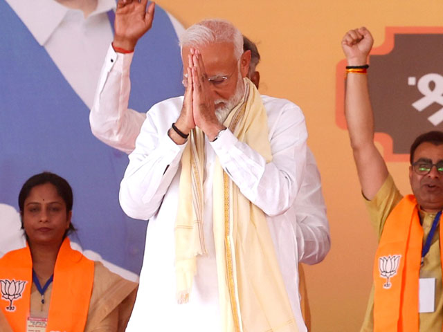 Man Dressed As Lord Hanuman Grabs PM Modi's Attention At Maharashtra Rally