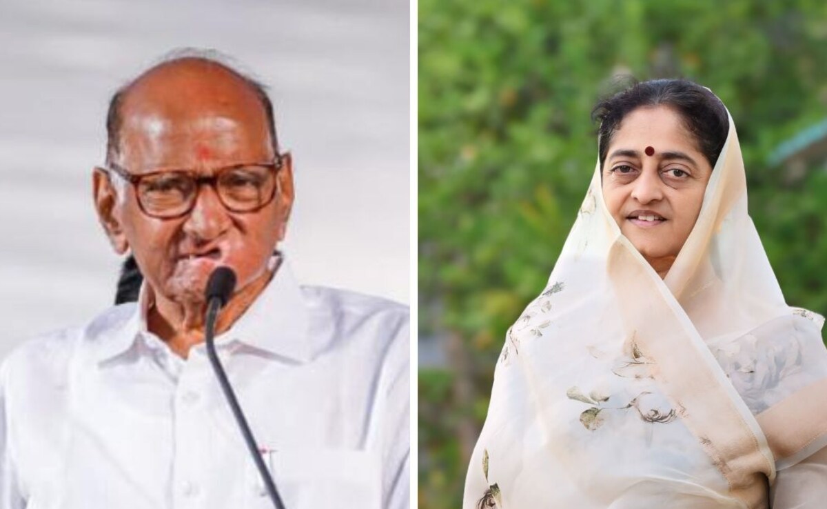 भाजप उमेदवाराने शरद पवारांचे पाय धरले, पवारांनी काय आशिर्वाद दिले?