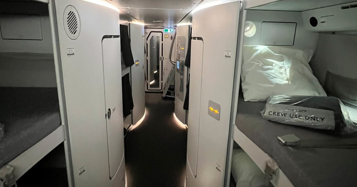 Where Do Cabin Crew Sleep On Long-Haul Flights?