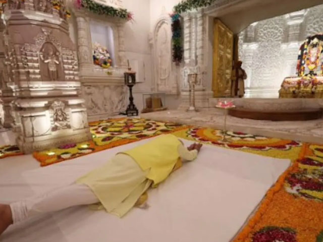 Watch: PM Modi Offers Prayers At Ram Mandir, 1st Since Grand January Event