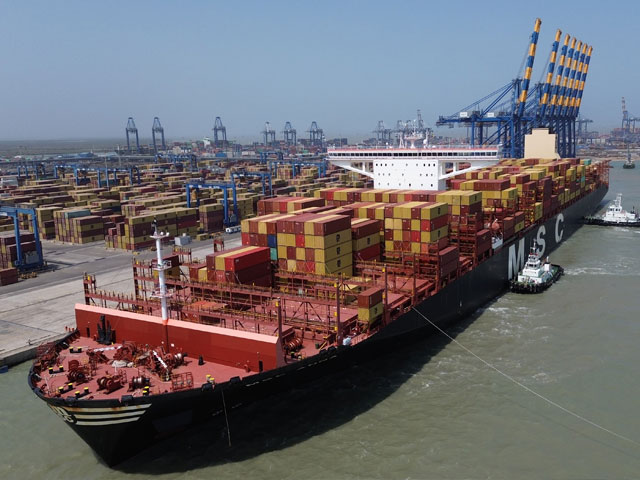 Largest-Ever Container Ship To Arrive In India Docks At Adani's Mundra Port