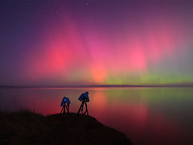 Ladakh Witnesses Rare Spectacle As Aurora Mesmerises The Globe