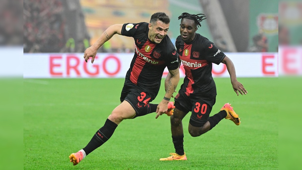 Granit Xhaka Scores As 10-Man Bayer Leverkusen Lift German Cup To Claim A First Double ...