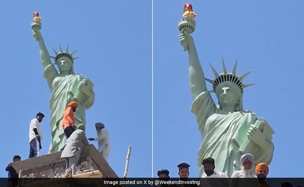Viral Video: Locals Build Statue Of Liberty Replica In Punjab's Tarn ...
