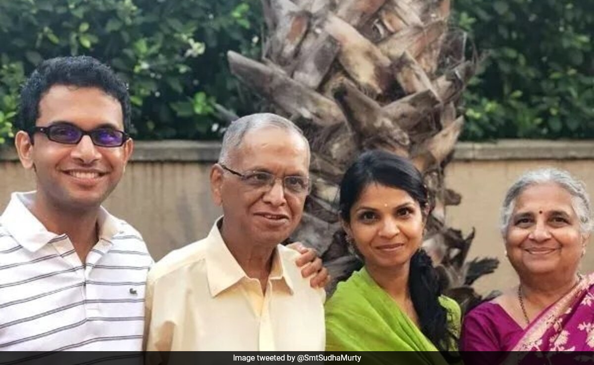 Sudha Murty Calls Motherhood ''Rewarding'', Says Akshata And Rohan Are ...
