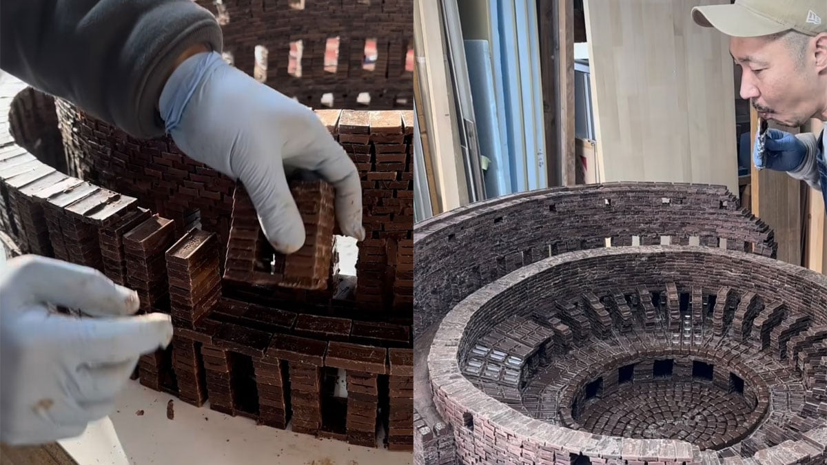 Watch: Viral Video Of Giant Chocolate Colosseum Divides The Internet ...
