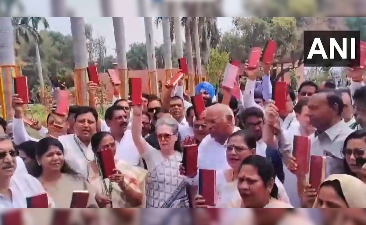 18th Lok Sabha, Parliament Session: INDIA's Save Constitution Protest ...