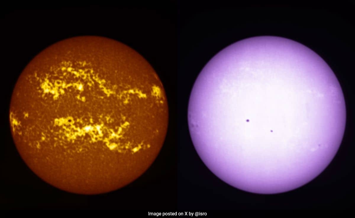 ISRO Shares Pics Of Sun's Dynamic Activities, Captured By Aditya-L1