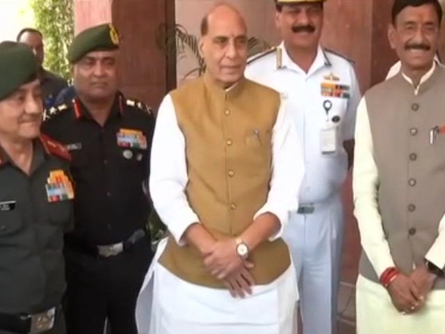 Defence Minister Rajnath Singh Takes Charge