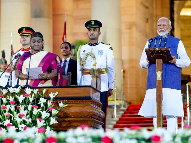 Narendra Modi Takes Oath As Prime Minister For Record 3rd Time