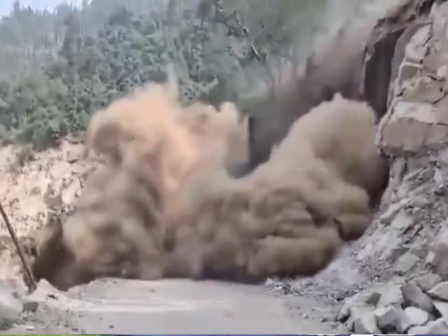 Video: Massive Landslide In Jammu And Kashmir's Kishtwar After Rain