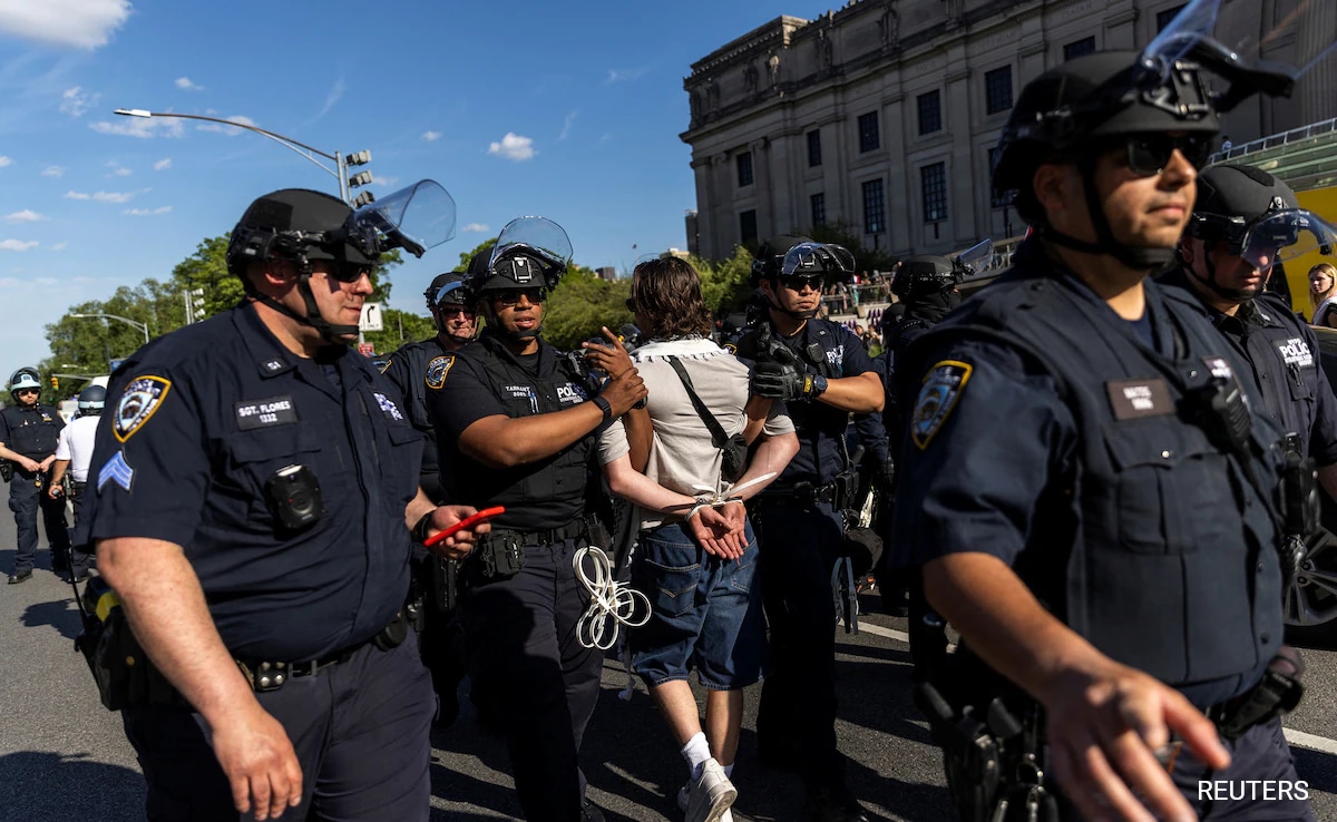 US Police Detain Dozens From Pro-Palestinian Protest At Brooklyn Museum