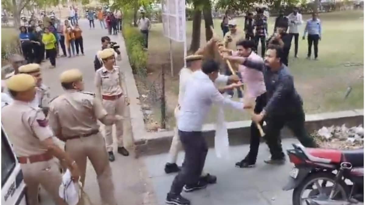 RU Student Lathi Charge: राजस्थान यूनिवर्सिटी में प्रदर्शन कर रहे ...