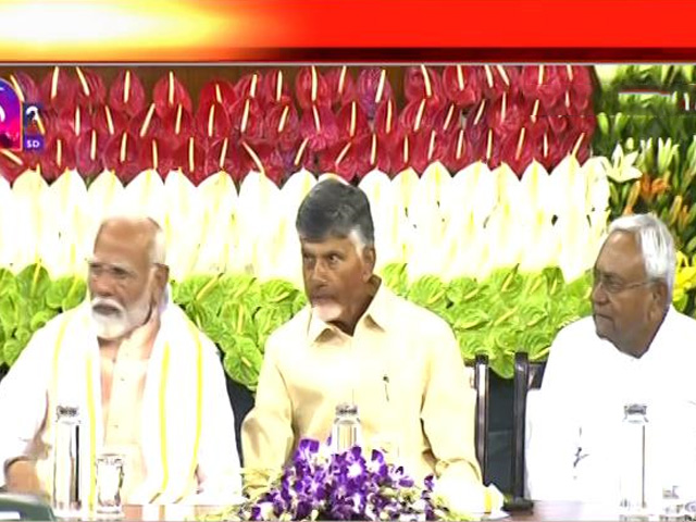 PM Modi Arrives At NDA Parliamentary Meet