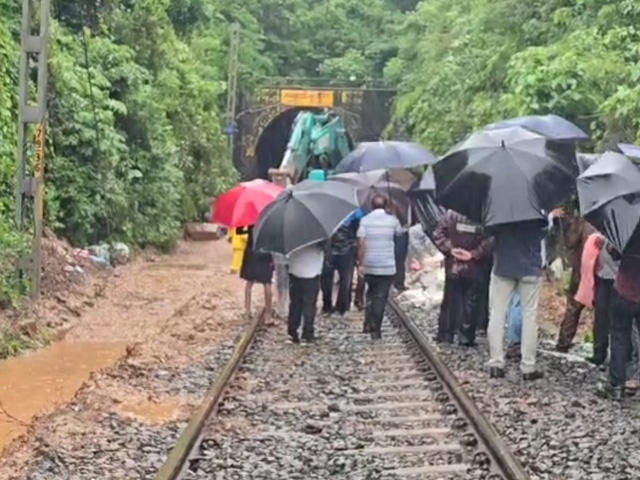 Train Services On Konkan Rail Route Still Affected Due To Landslide