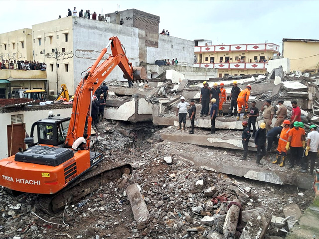 Surat Building That Collapsed Killing 7 Was Built Illegally In 2017