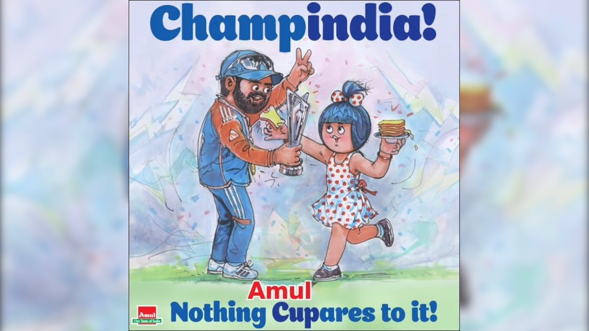 "Champindia" - How Amul Celebrated Indias T20 World Cup Win - NDTV Food