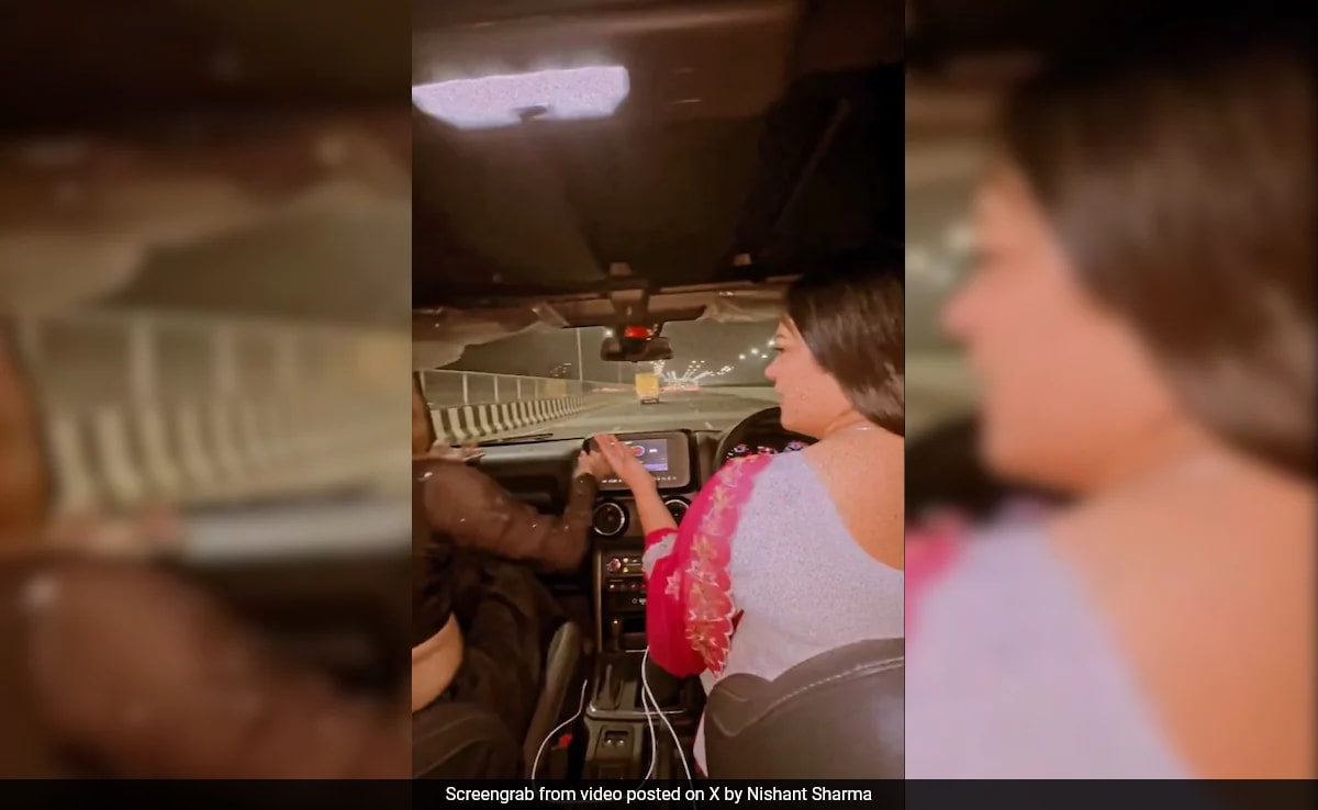 Video Of Woman Dancing While Driving Is Viral, UP Police Reacts