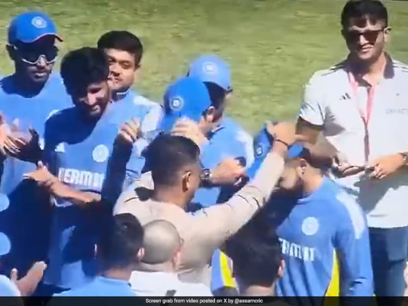 Riyan Parag Receives Debut India Cap From His Father In Emotional ...