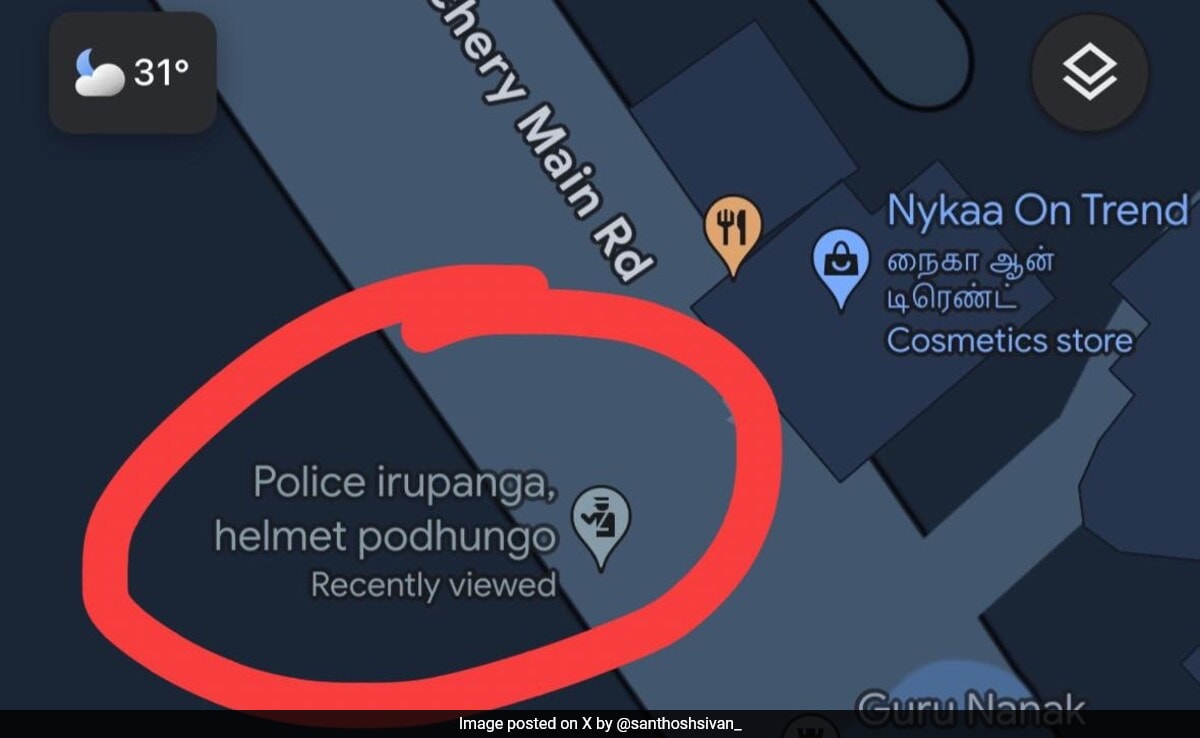 "True Social Service": Internet Reacts To "Wear Helmet" Note On Google Maps