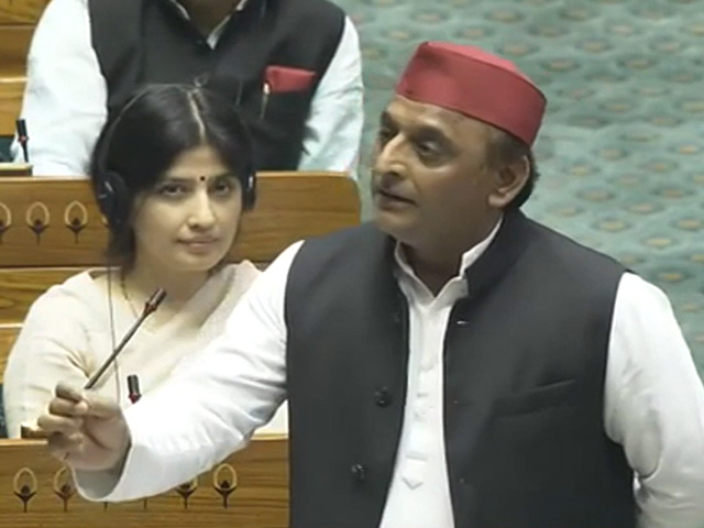 Akhilesh Yadav's Poetic Jibe At BJP In Lok Sabha: "Woh Jhoot Bol Raha ...