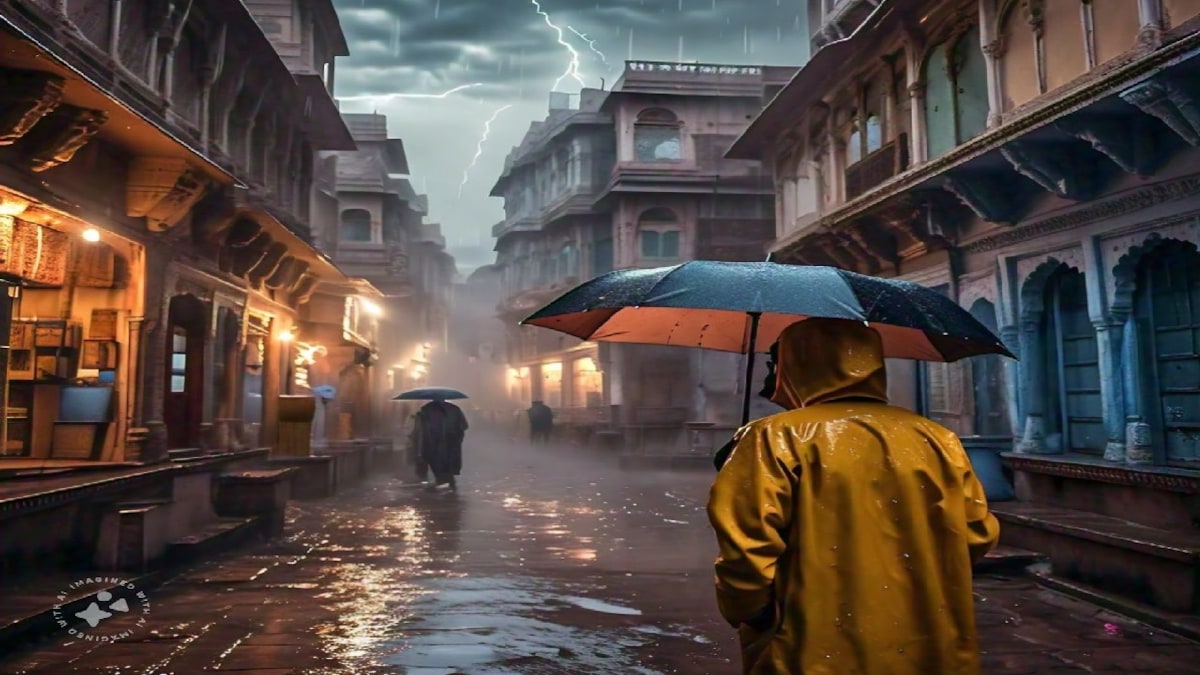 Rajasthan Weather Update: राजस्थान के आसमान में काले बादलों का छाया कहर ...