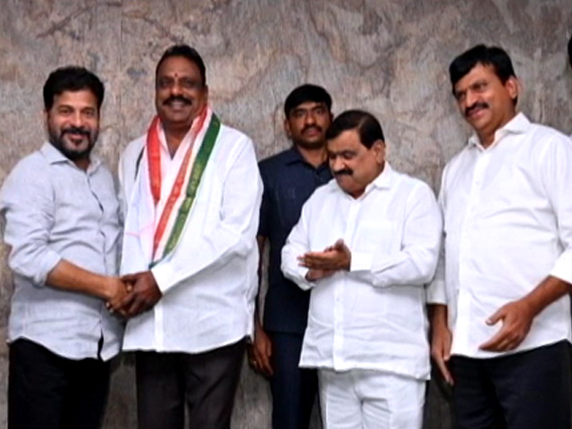 Another BRS MLA Joins Congress In Telangana