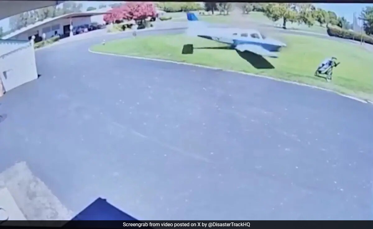 Watch: Plane Narrowly Misses Man After Wild Crash In US
