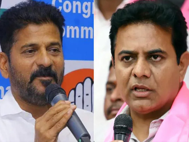 Revanth Reddy Vs KTR Over Rajiv Gandhi Statue Installation In Telangana
