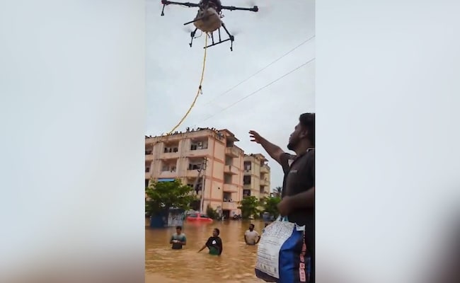 Andhra Pradesh Floods: How Drones Are Assisting In Relief, Rescue Ops In Rain-Hit Vijaywada ...