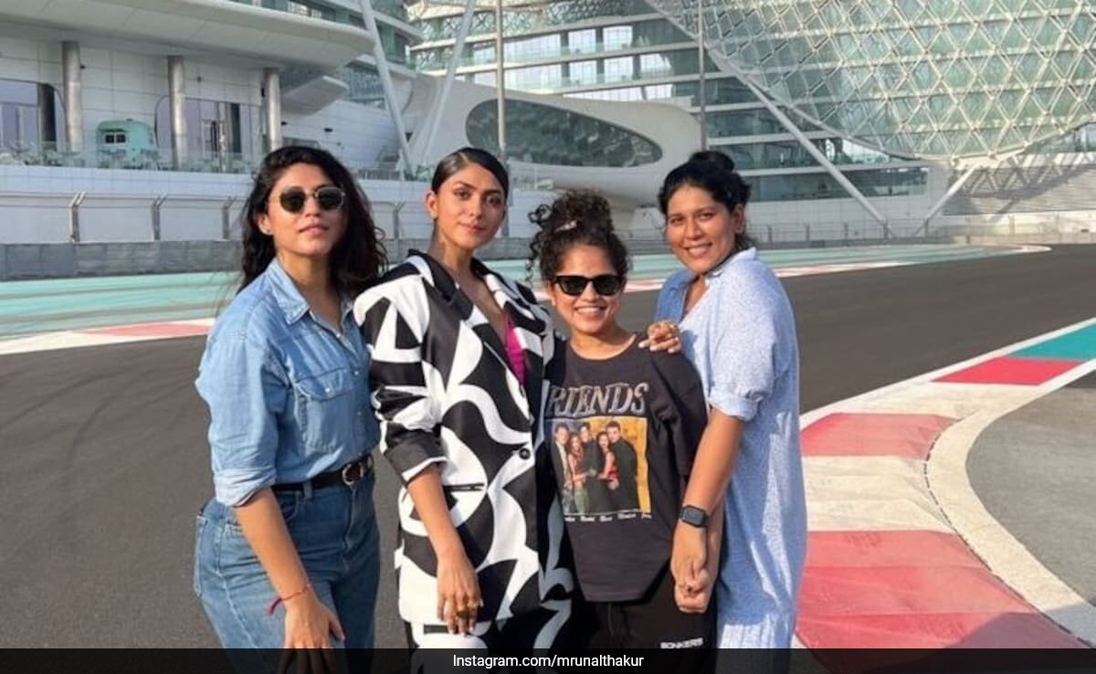 Like Mrunal Thakur On The Fast Track At Abu Dhabi's Yas Marina Circuit ...