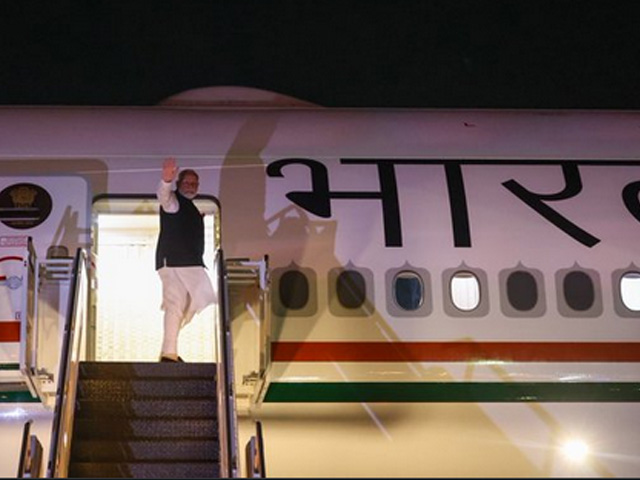 Prime Minister Narendra Modi Leaves For New York After Attending Quad ...