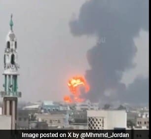 Israel, Houthis, On Camera, Oil Tank Explodes In Yemen After Israeli ...