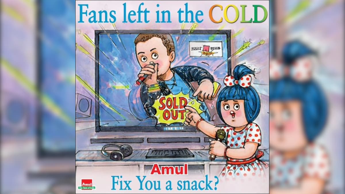 "Left In The Cold" - Amul Shares Topical For Coldplay Concert ...