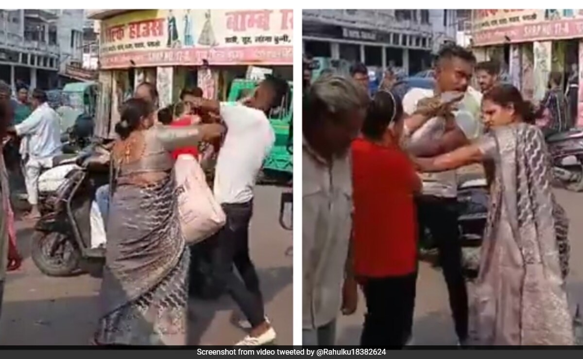 Video: Dramatic Fight Between E-Rickshaw Driver And Woman On Busy ...