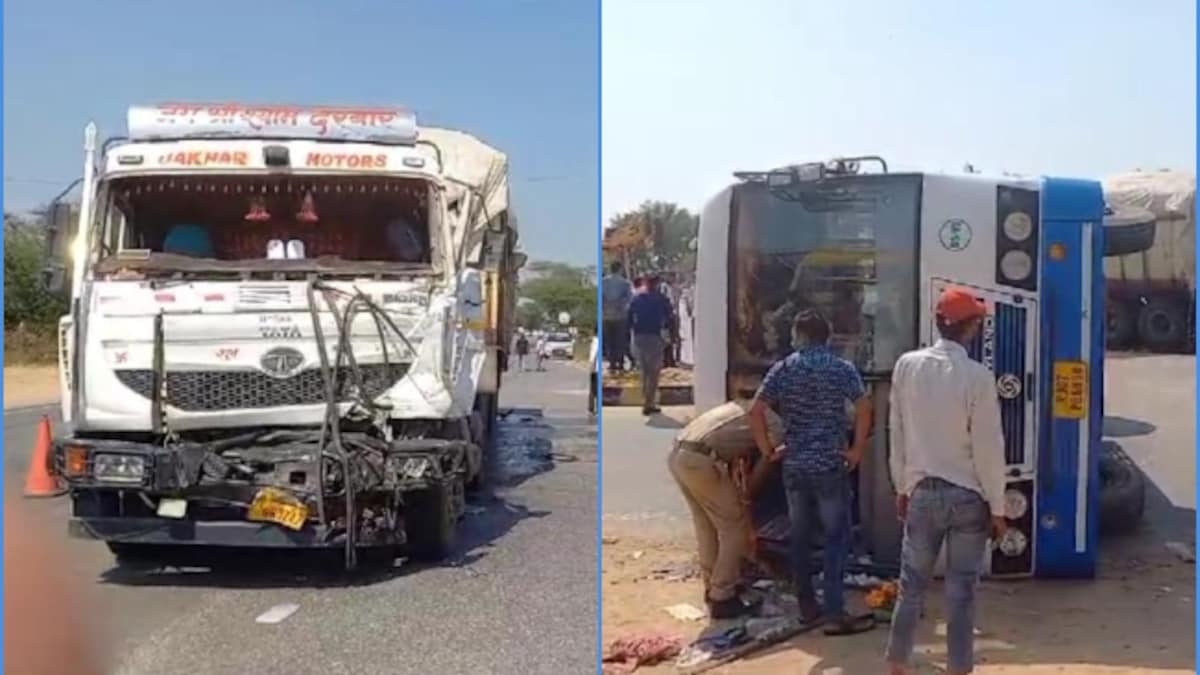 Rajasthan Road Accident: लक्ष्मणगढ़ में भीषण सड़क हादसा, ट्रेलर से टक्कर के बाद सड़क पर पलटी ...