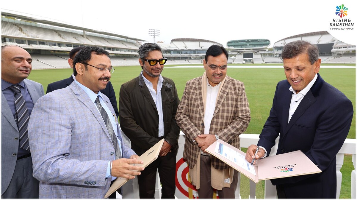 Rising Rajasthan Summit: CM भजनलाल ने राजस्थान रॉयल्स मालिक के साथ साइन ...