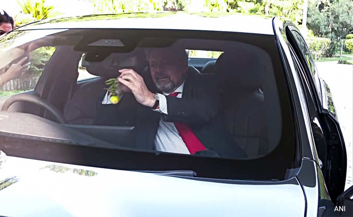 Watch: German Envoy Philipp Ackermann Smashes Coconut, Ties 'Nimbu-Mirchi' To New Car